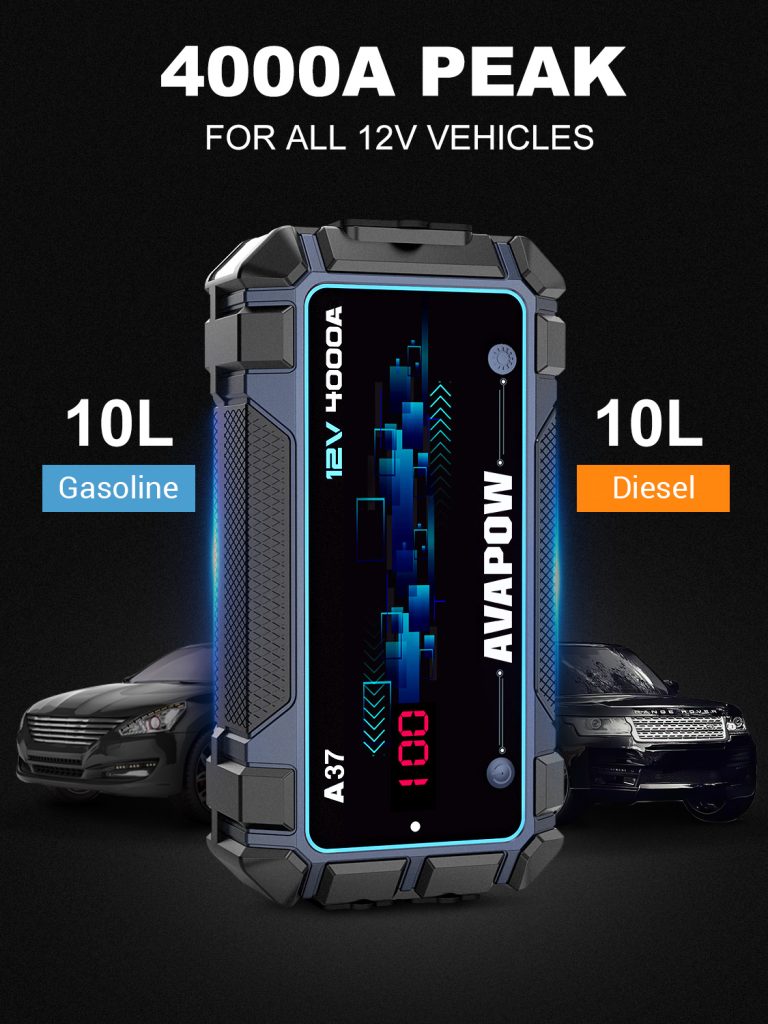 AVAPOW A37 Car Battery Jump Starter - AVAPOW