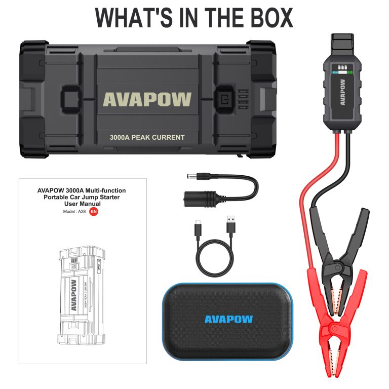 AVAPOW A28 Car Battery Jump Starter - AVAPOW